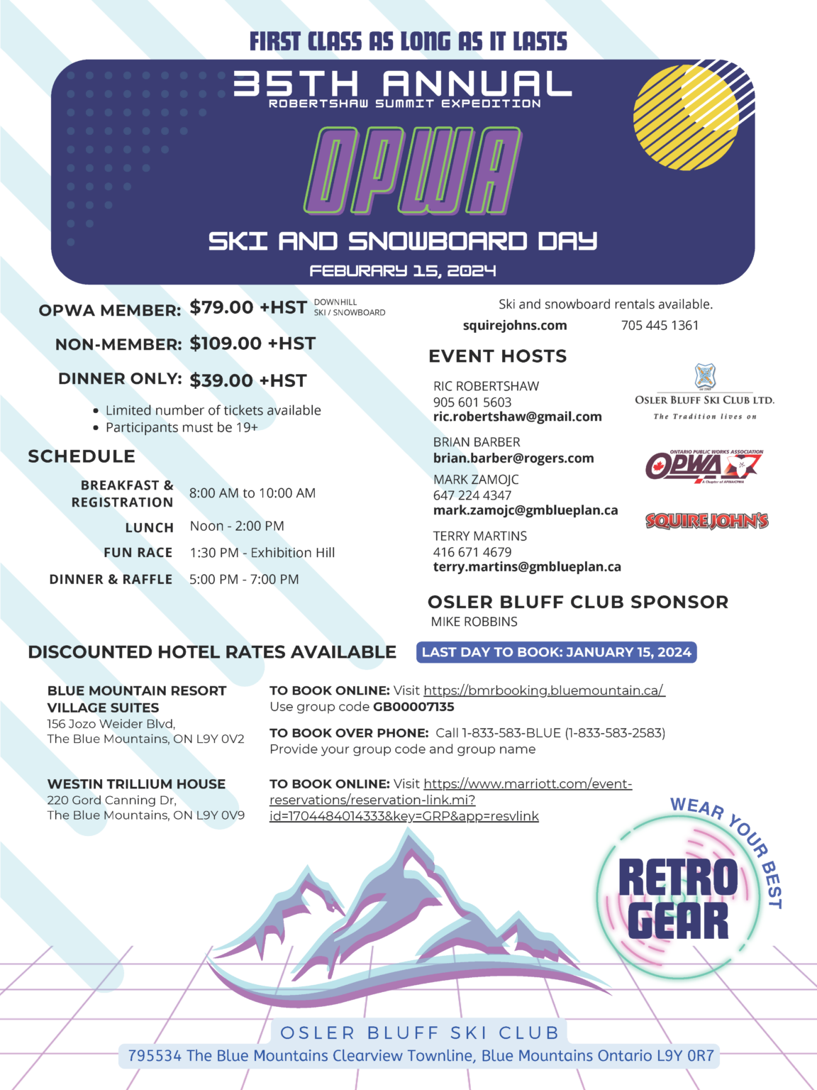 35th Annual Robertshaw Summit Expedition, OPWA Ski And Snowboard Day ...